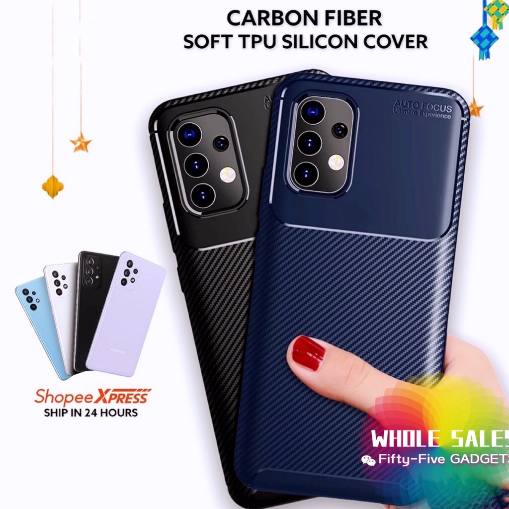 Samsung Galaxy A14 A13 A04s A03s A34 A54 A03 A33 A53 A23 A02s A15 A22 A32 A52 A72 4G/5G Carbon ...