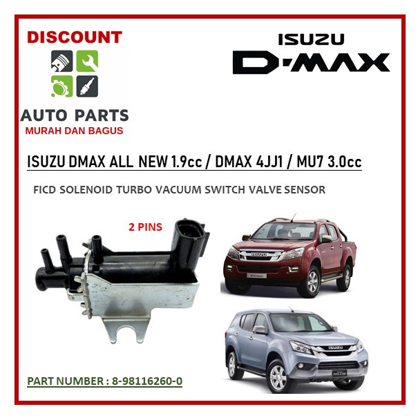 ISUZU DMAX ALL NEW 1.9cc / DMAX 4JJ1 / MU7 3.0cc FICD SOLENOID TURBO ...