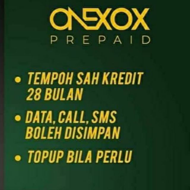 OneXOX prepaid sim card [NEW/KEKAL NOMBOR LAMA] | Shopee Malaysia