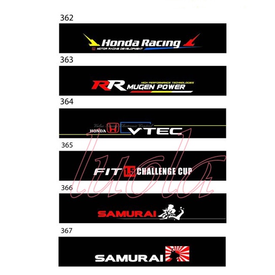 Front Car Windscreen Windshield Sticker honda mugen | Shopee Malaysia