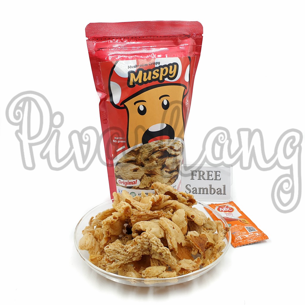 Muspy Mushroom Crispy Oyster Mushroom Chips 80gr | Shopee Malaysia