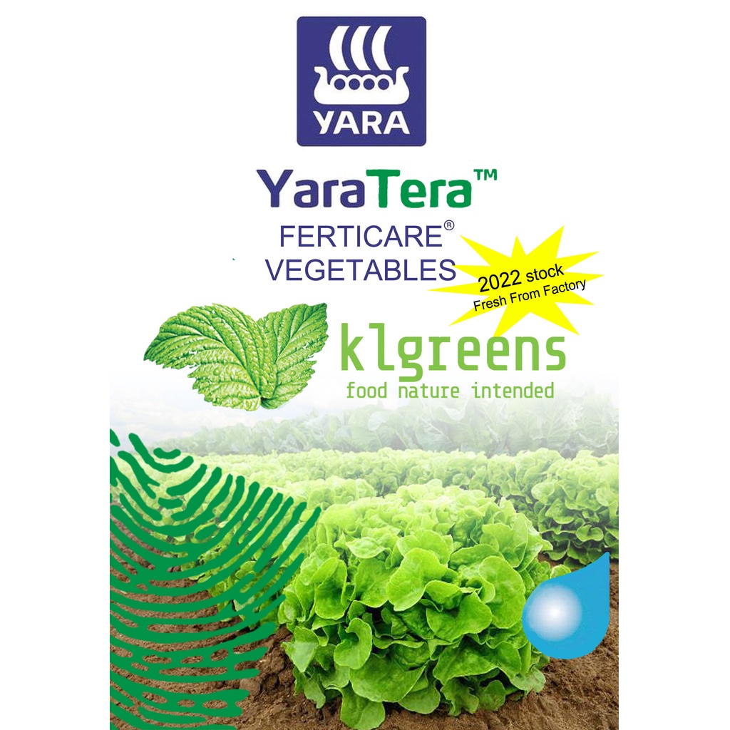 Yara Tera FERTICARE VEGETABLES 7-10-30+8Mg 25kg Water Soluble NPK ...