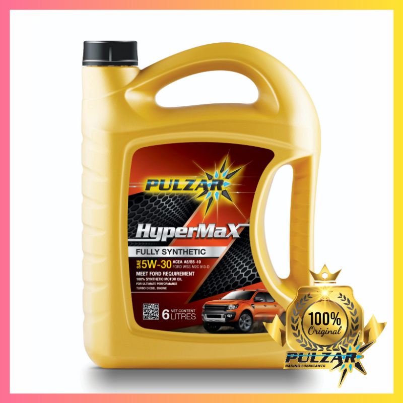 Hypermax Fully Synthetic Diesel Engine Oil SAE 5W30 ACEA A5/B5-10 6 ...