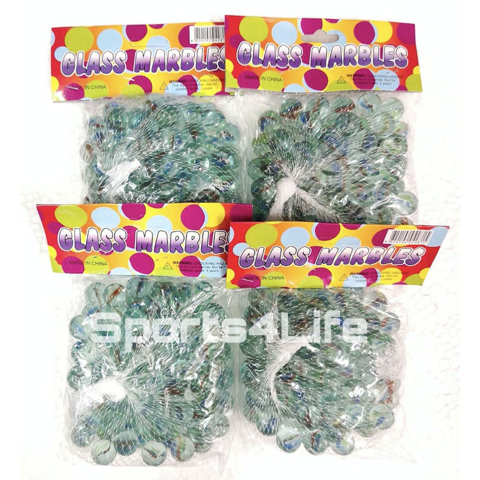 GLASS MARBLES, GULI KACA, GULI CONGKAK 玻璃弹珠 AROUND16mm (80pcs) | Shopee ...