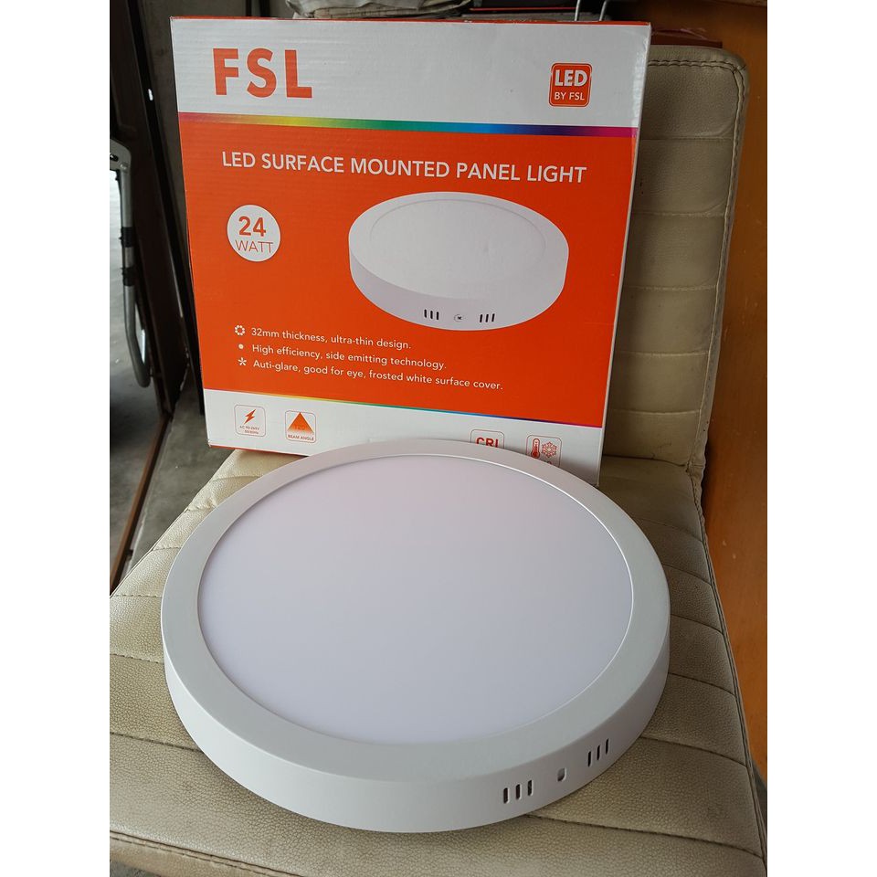 FSL 18W ROUND LED SURFACE KITCHEN LIGHT DOWNLIGHT 6500K 4000K DAYLIGHT COOL WHITE | Shopee Malaysia