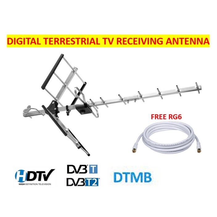 Digital UHF/VHF Antenna for HDTV DTT MYTV Antenna Myfreeview Digital ...