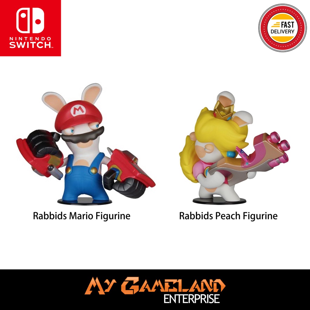 Nintendo Switch Mario + Rabbids Sparks of Hope Figurine Rabbids Mario ...