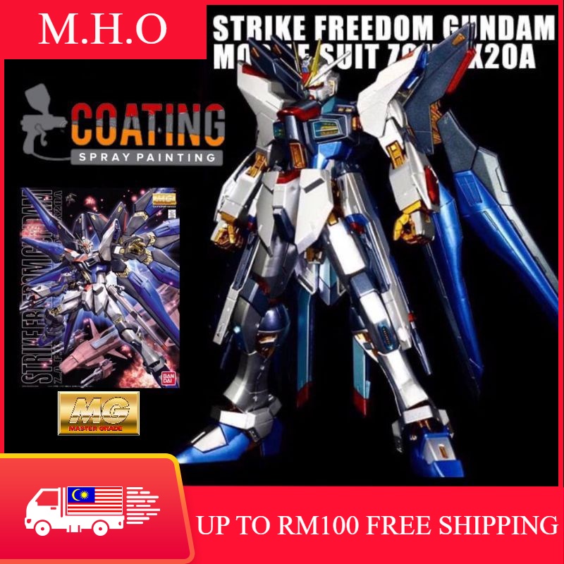 Pre-order (Bandai) MG 1/100 Strike Freedom (Metallic Coating Painted ...