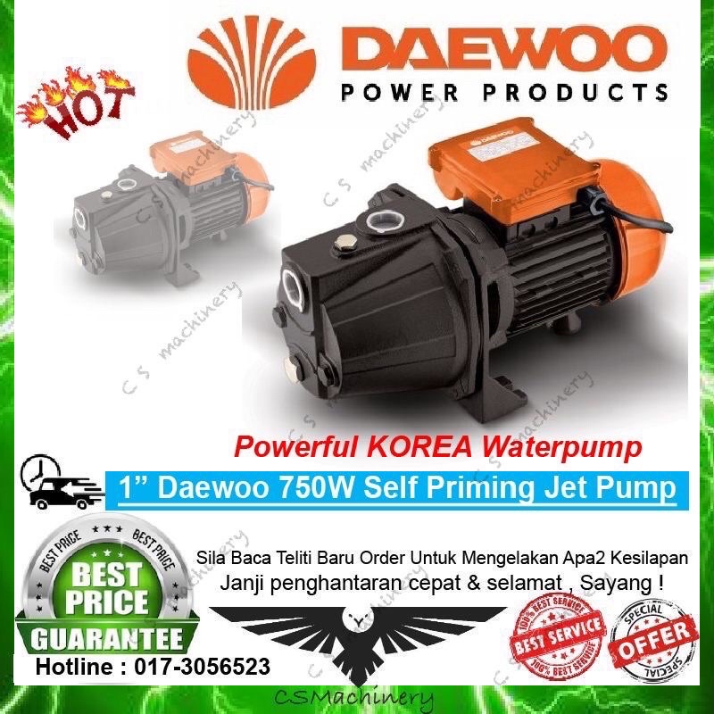 ORIGINAL LEO AJm75 Self-Priming Jet Water Pump 1HP | Shopee Malaysia