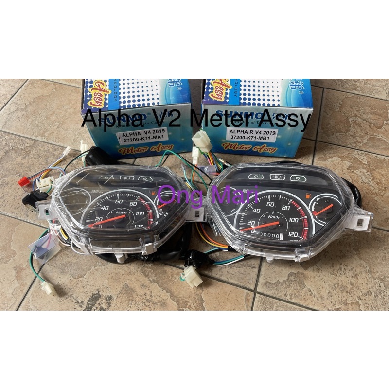 Honda alpha v2 wave cx 2019 new meter assy speedometer set high quality ...
