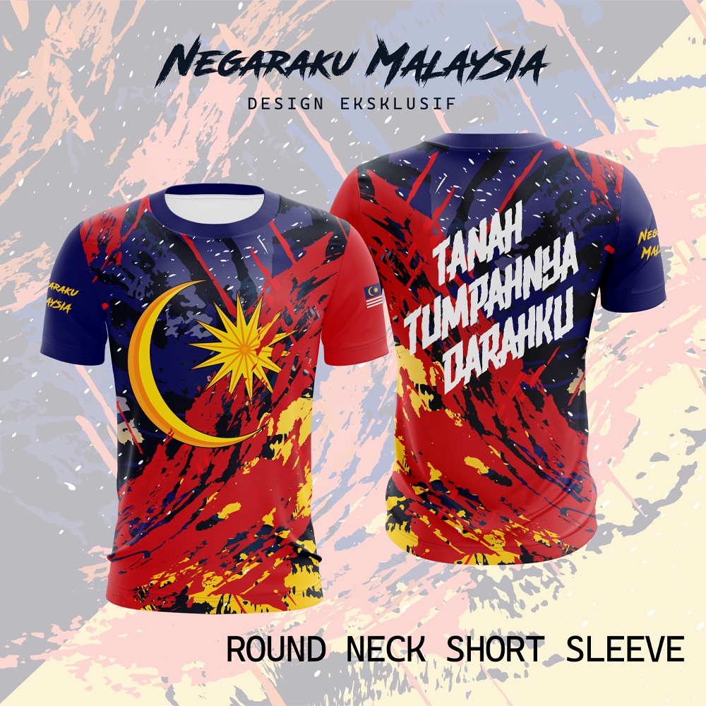 Axellent Splash Merdeka Tshirts Jersey Sublimation Round Neck Unisex ...