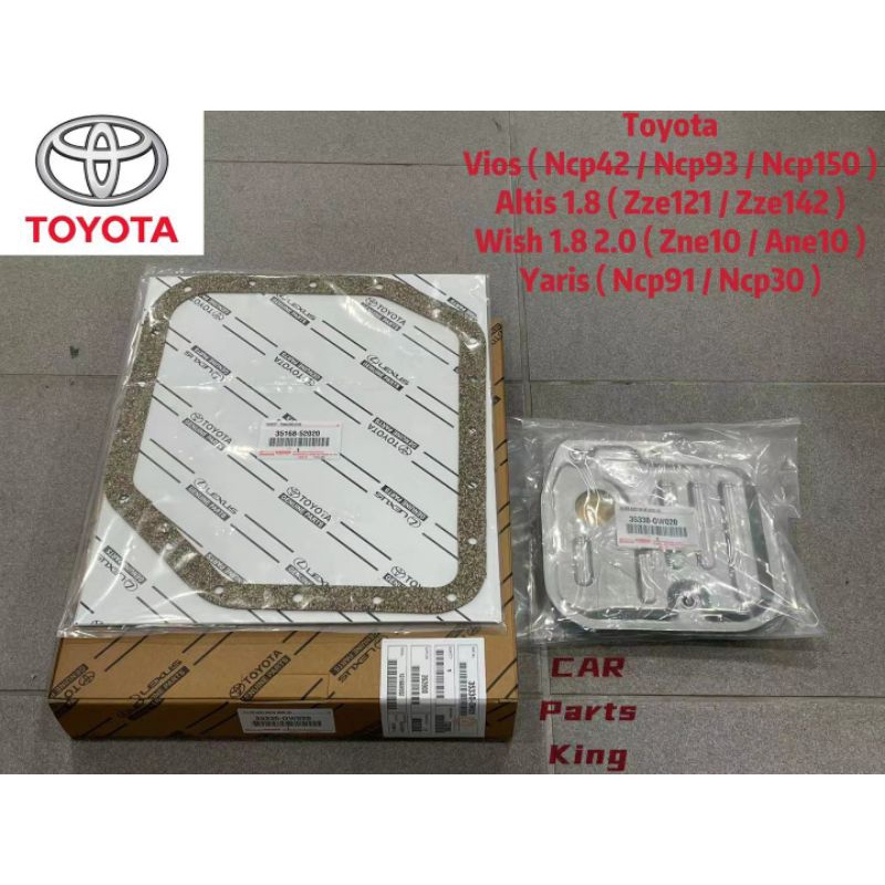 ( 100% ORIGINAL ) TOYOTA AUTO FILTER & GASKET VIOS NCP42/ NCP93/ NCP150 ...