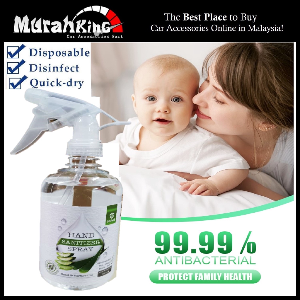 500ML Hand Sanitizer Water Based Spray Anti Virus Spray - 75% alcohol ...