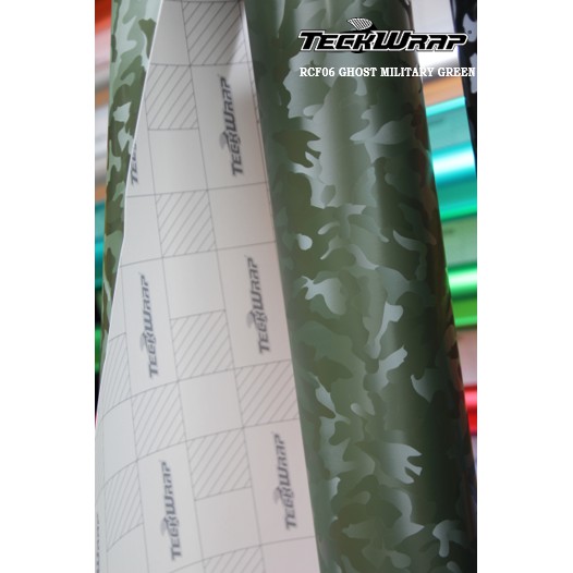 TECKWRAP GHOST MILITARY GREEN RCF06 Car Wrap Structure Vinyl Premium ...