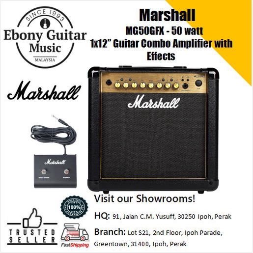 Marshall MG50GFX - 50 Watt , 1x12" Combo Guitar Amplifier with Effects ...