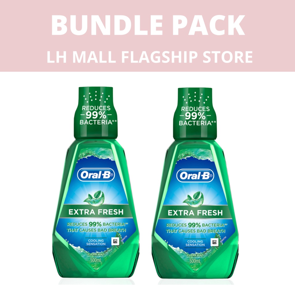 (Value Pack - 2 bottles ) - ORAL-B mouth rinse extra fresh Mouth Rinse ...
