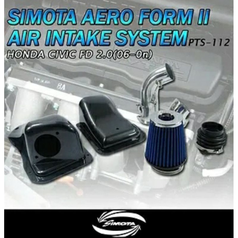 Honda Civic FD2 2.0 SIMOTA AERO FORM II Carbon Fiber Air Filter Intake ...