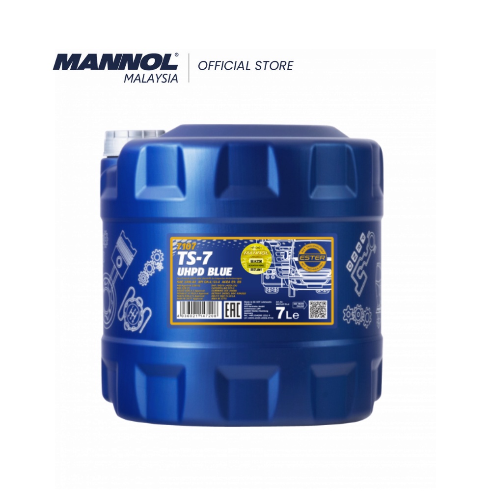 MANNOL MN7107 TS-7 UHPD Blue 10W40 (7L) | Shopee Malaysia