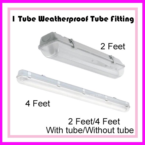 1 TUBE WEATHERPROOF LED FITTING (2FEET / 4FEET) | Shopee Malaysia