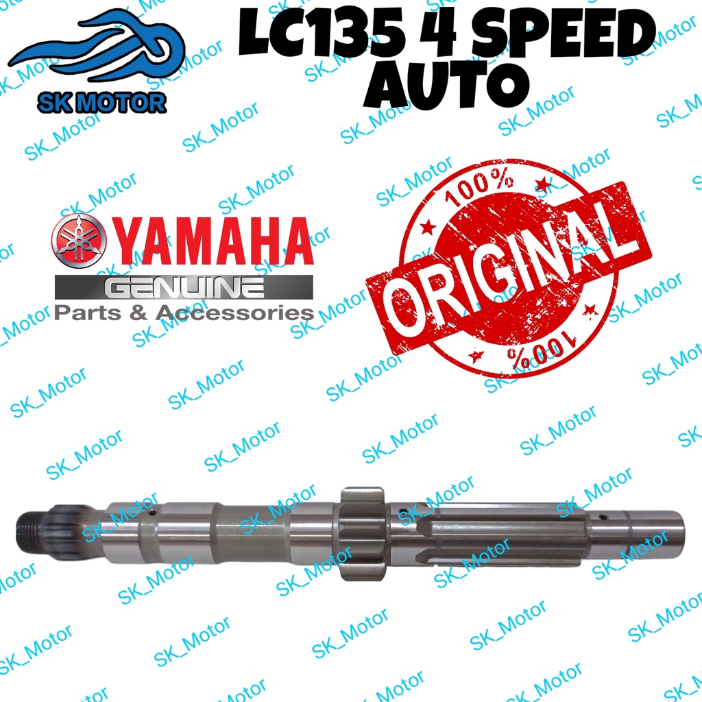 Yamaha LC135 4 SPEED 4S AUTO FI V8 Original Gear Box Main Axle Shaft ...