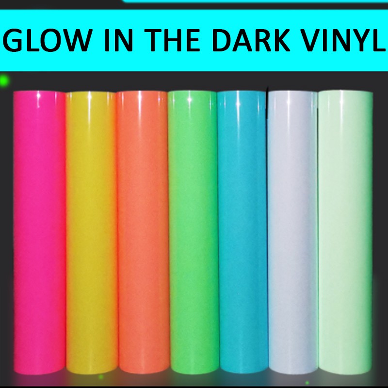 [READY STOCKS] GLOW IN THE DARK PU HEAT TRANSFER VINYL /HEAT PRESS ...