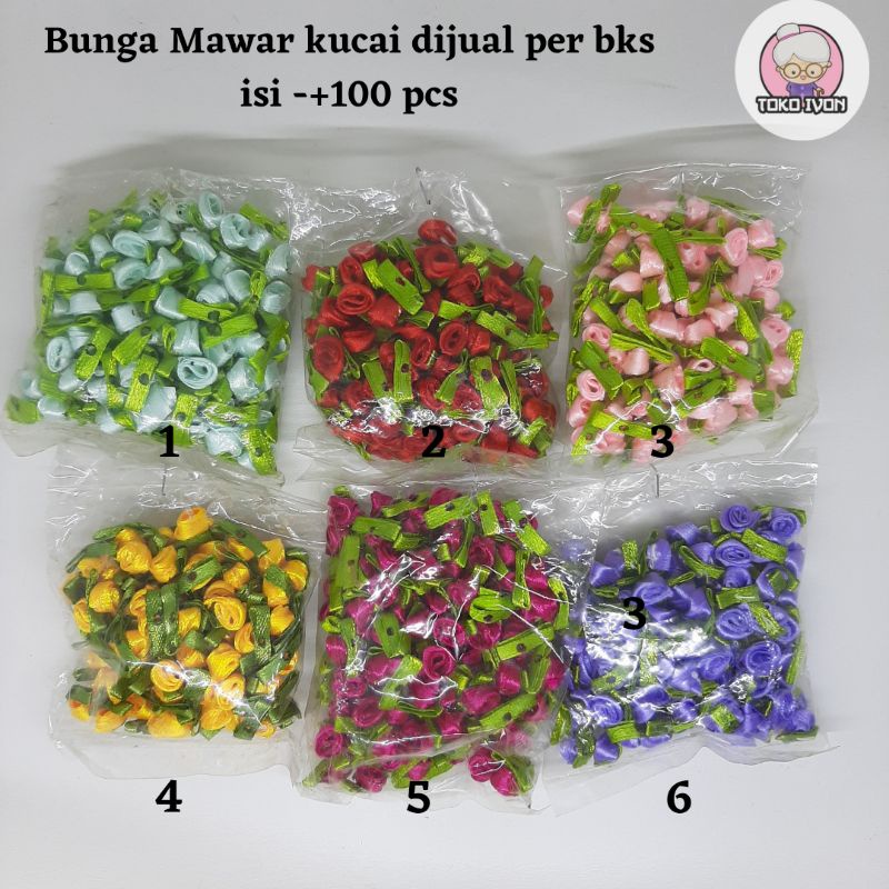 MAWAR Rose Chive Leaves in various colors sold per box -+100 pcs ...