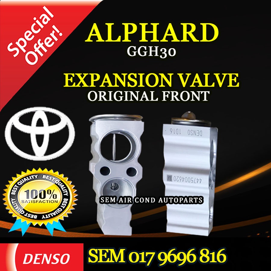 TOYOTA ALPHARD GGH30 ORIGINAL DENSO ND FRONT EXPENSION/ EXPANSION VALVE ...