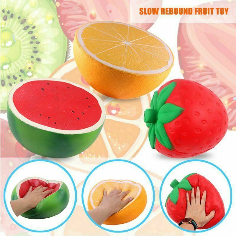 Giant Soft Squishy Watermelon Orange Strawberry Peach Slow Rising ...