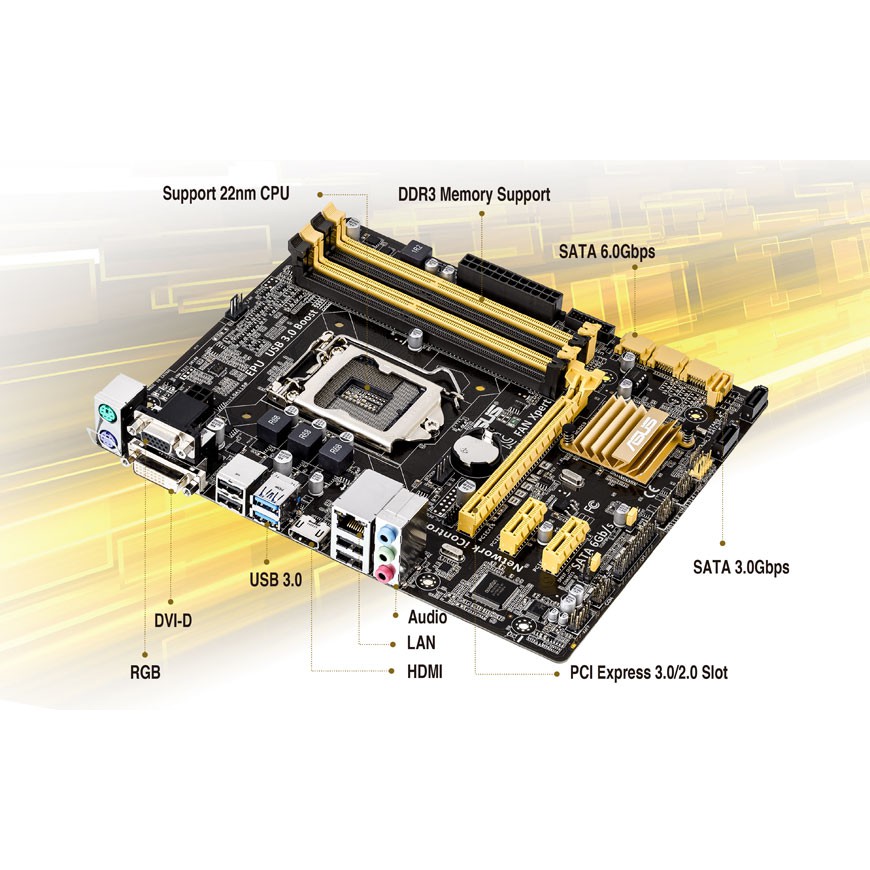 Asus Gigabyte LGA 1150 4th gen B85 B85M H81M H87 H97 motherboard(used) | Shopee Malaysia