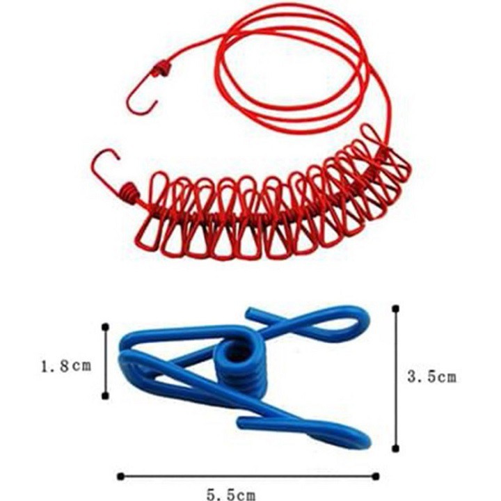 Smart clothesline with 12 hooks (random color delivery) | Shopee Malaysia