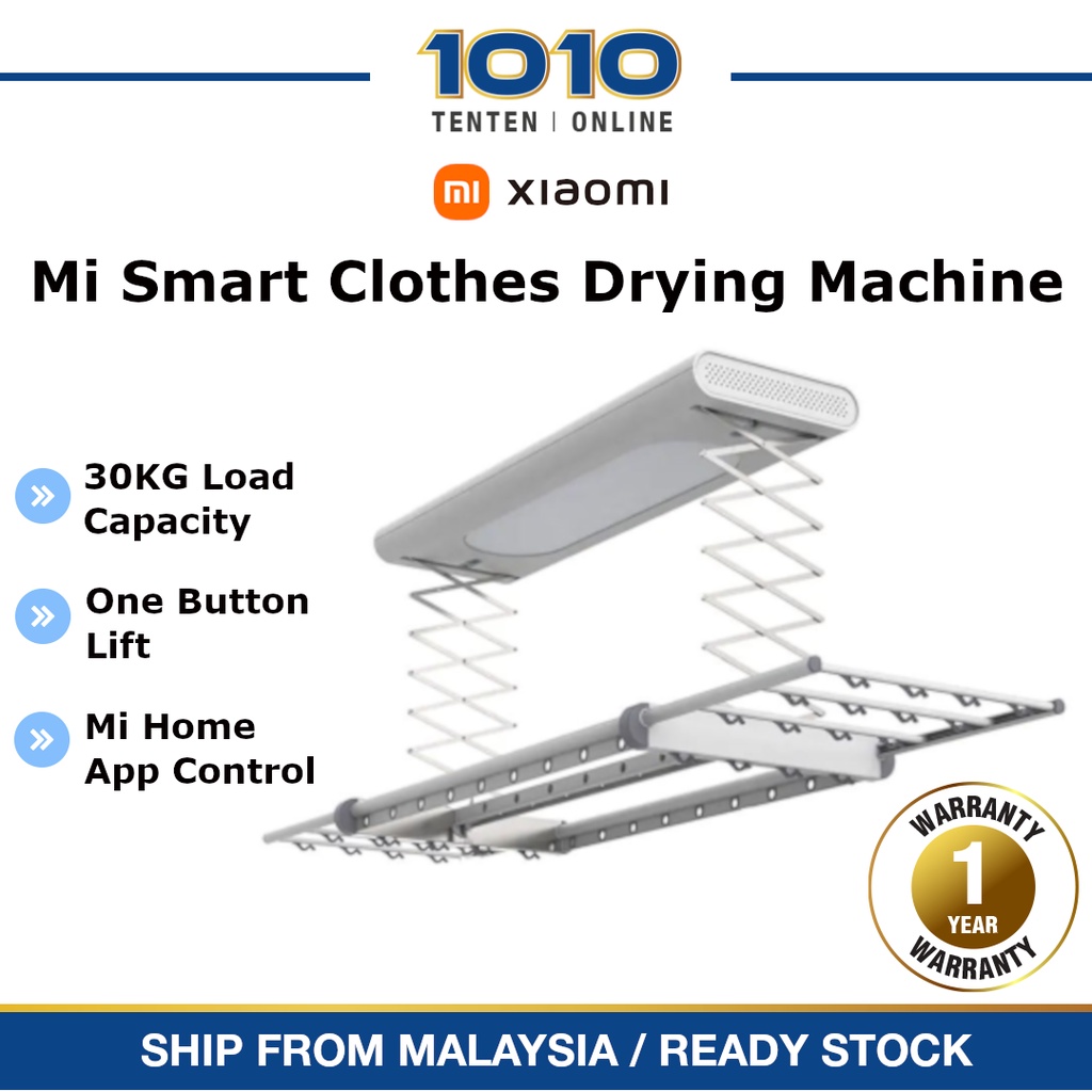Mi Smart Clothes Drying Machine [30KG Load Capacity | One Button Lift ...