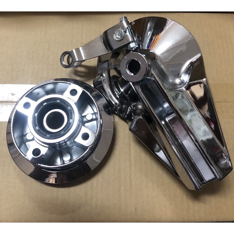 Honda Ex5 dream Combo Hub spoket Chrome+front hub panel Chrome+rear hub ...