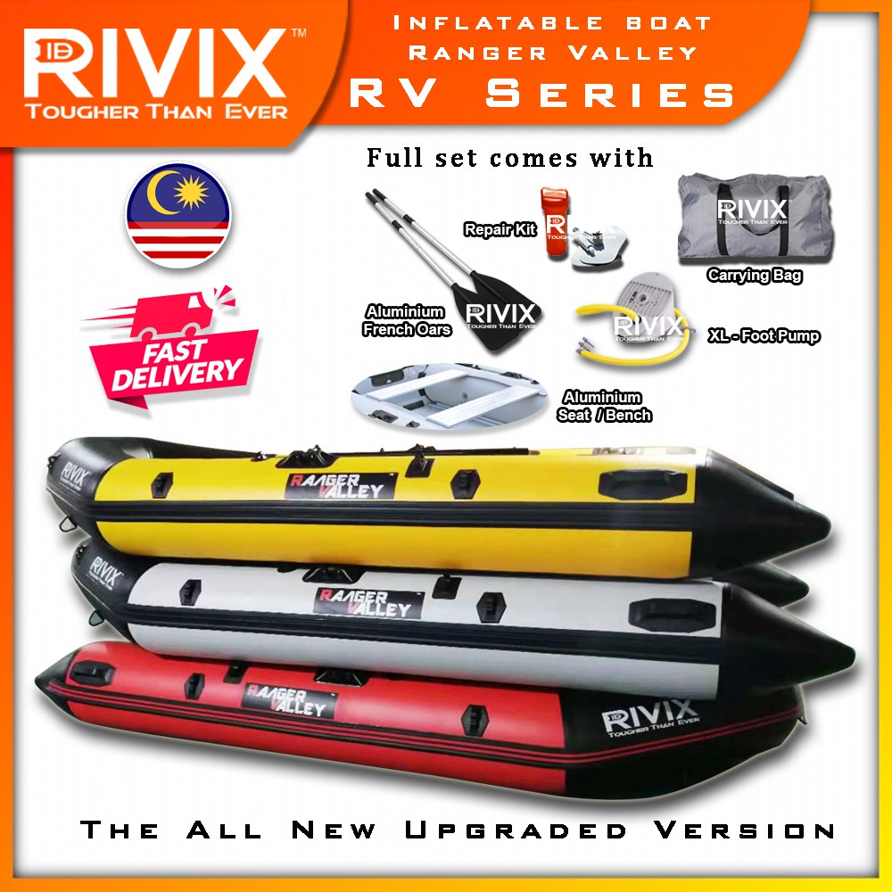 RIVIX RV Ranger Valley Thick HighQuality Pro Fishing Inflatable Boat ...