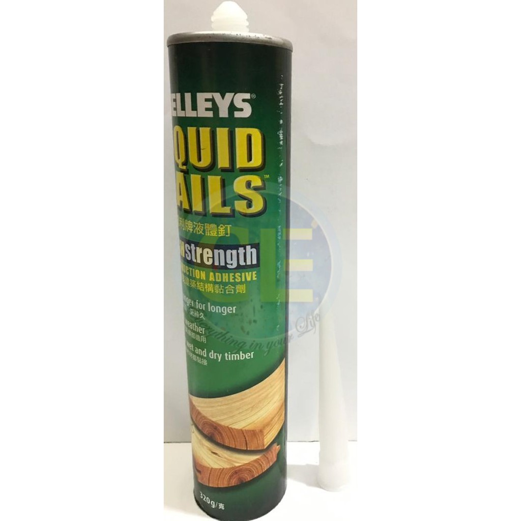 Selleys Liquid Nail 320g High Strength Construction Adhesive Glue Nails ...