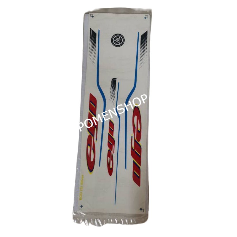 YAMAHA EGO (3)SILVER BODY STICKER BADAN STRIKE STRIPE STIKER | Shopee ...