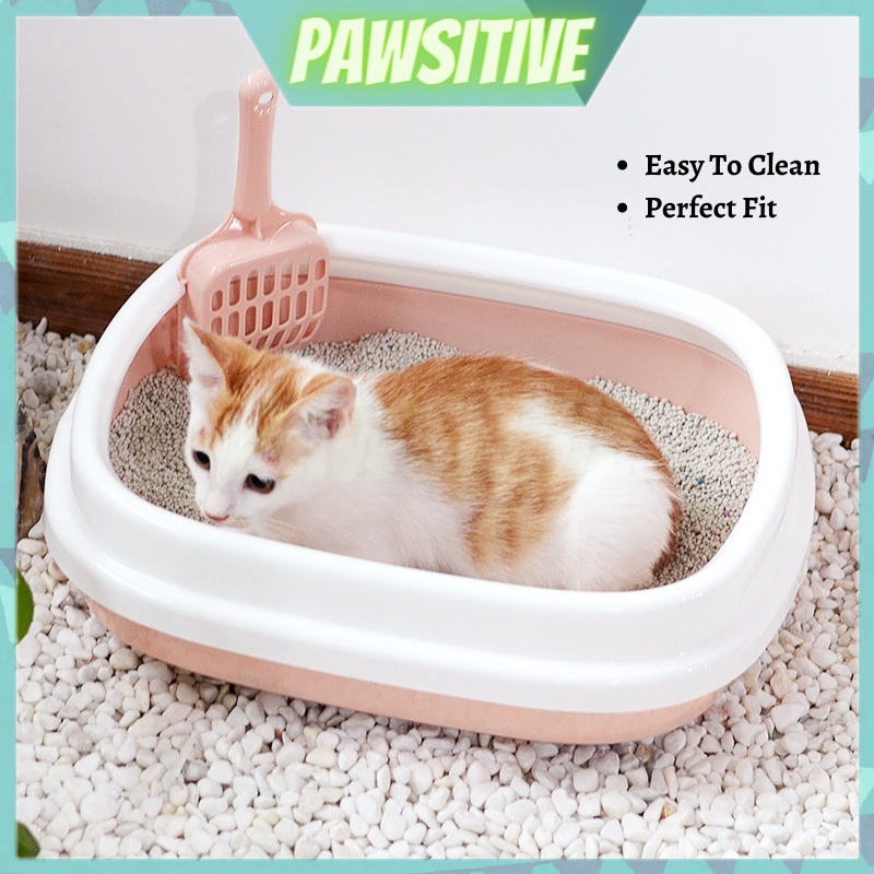PAWSITIVE Cat Litter Box/Cat Toilet /Tempat Berak Kucing/Tandas Kucing ...