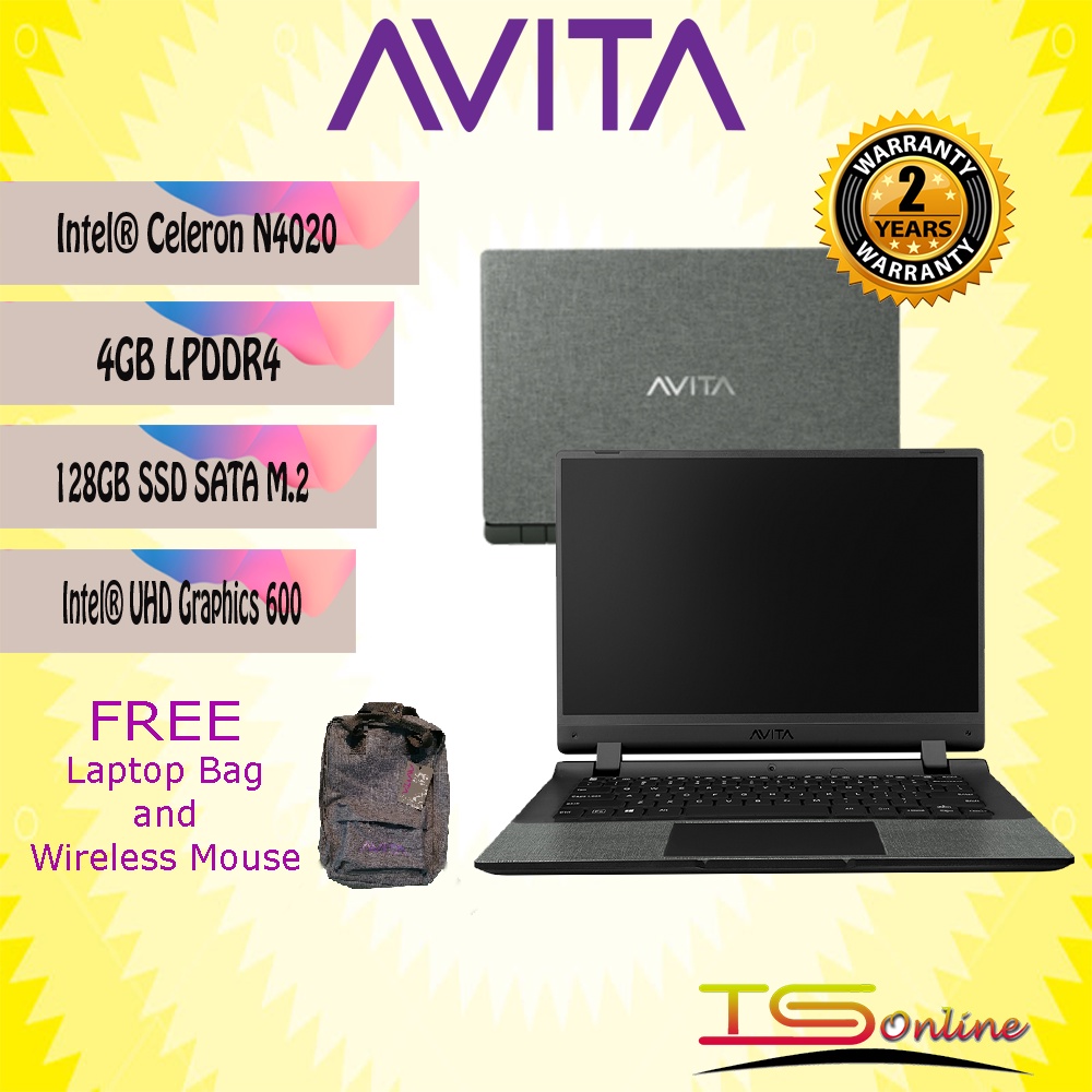 AVITA ESSENTIAL 14 LAPTOP / NOTEBOOK( Celeron N4020 /4GB /128GBSSD /WIN ...