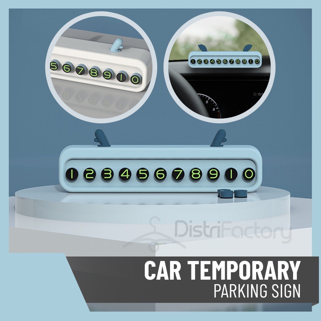 Car Temporary Stop Sign Phone number For Car Moving Concealed Temporary ...
