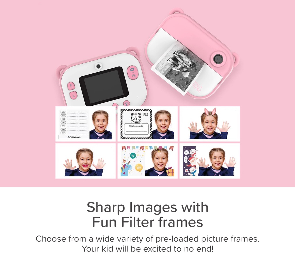 myFirst Camera Insta 2 -12MP Instant Print Camera for Kids Thermal ...