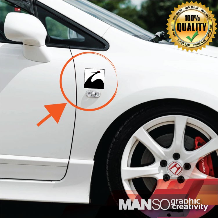 (x2) Spoon Sport Crane Logo Honda JDM Performance Sticker Grand Turismo ...