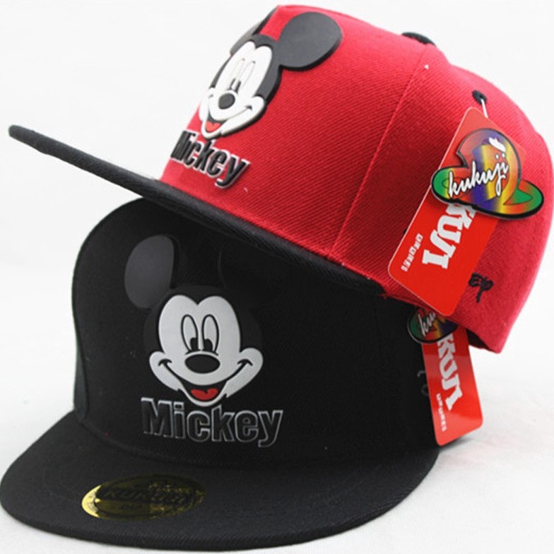 Topi Budak Kids Caps Cartoon Mouse Child Hat Boys and Girls Cute ...