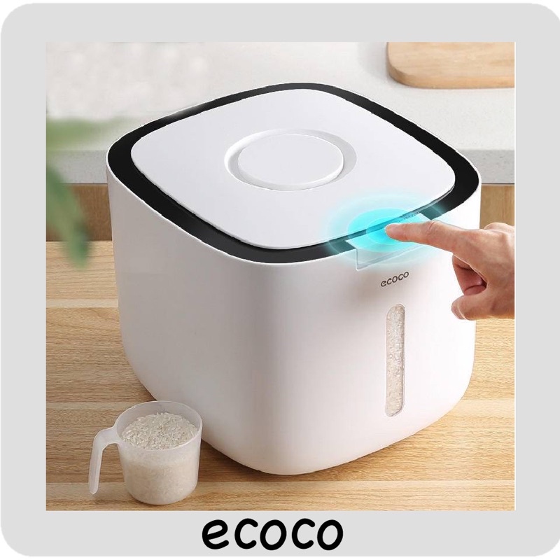 ECOCO Push-type Insect-Proof and Moisture-Proof Sealed 10KG Rice ...