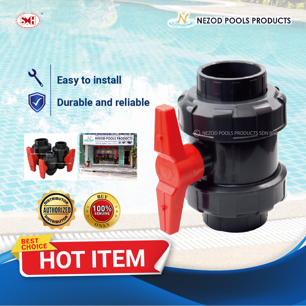 SHIEYU TRUE UNION BALL VALVE C.D 1" (HIGH GRADE) - NEZOD POOLS ...