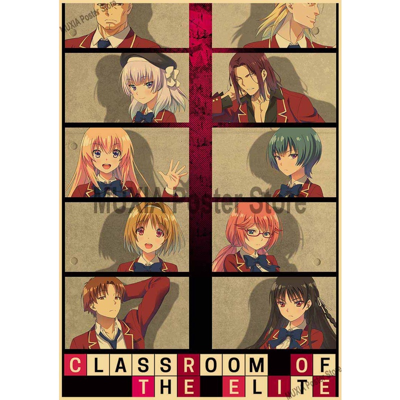 42X30CM Hot Anime Classroom of The Elite Poster Home Decor Kraft Paper ...