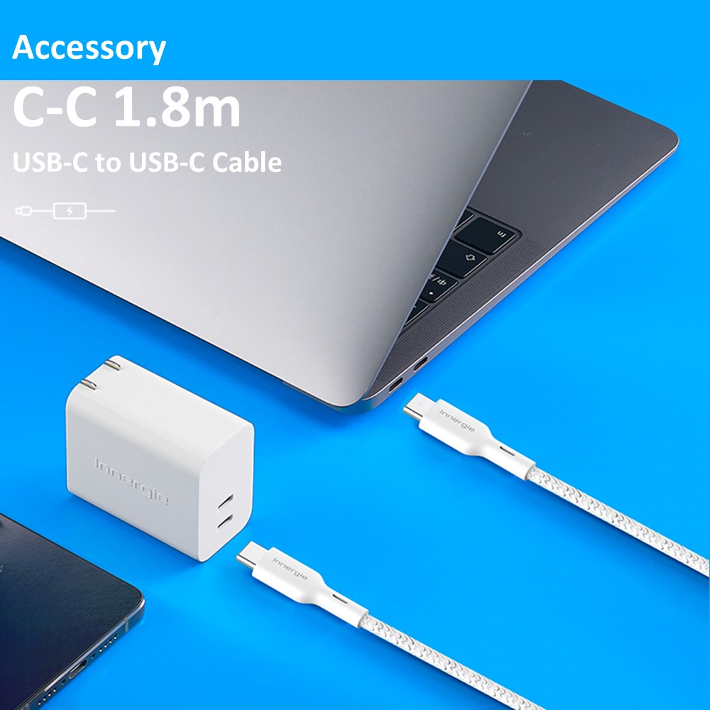 Innergie C-C 1.8meter Type C to Type C Cable 5A PD100W Fast charging USB 2.0 Fast Charging ...