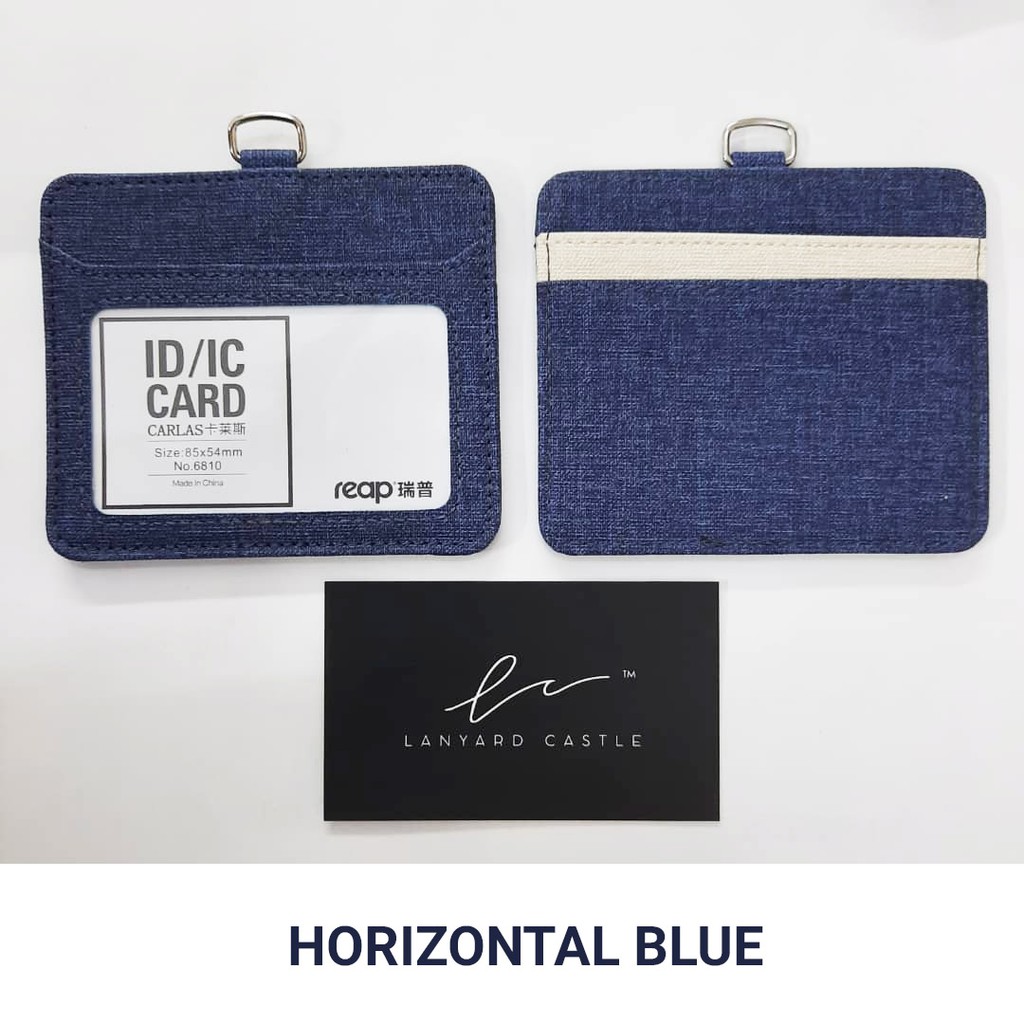 Horizontal REAP Id Credit Card Holder PU Leather 54mmx85mm | Shopee ...