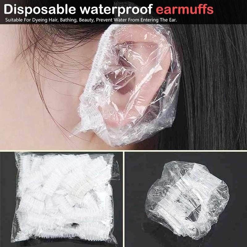 Disposable Barber Salon Waterproof Shower Ear Cover Cap (100pcs) 一次性耳套 ...