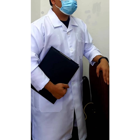 LabCoat/white Coat/ Jubah Makmal,short sleeve and long sleeve (unisex ...