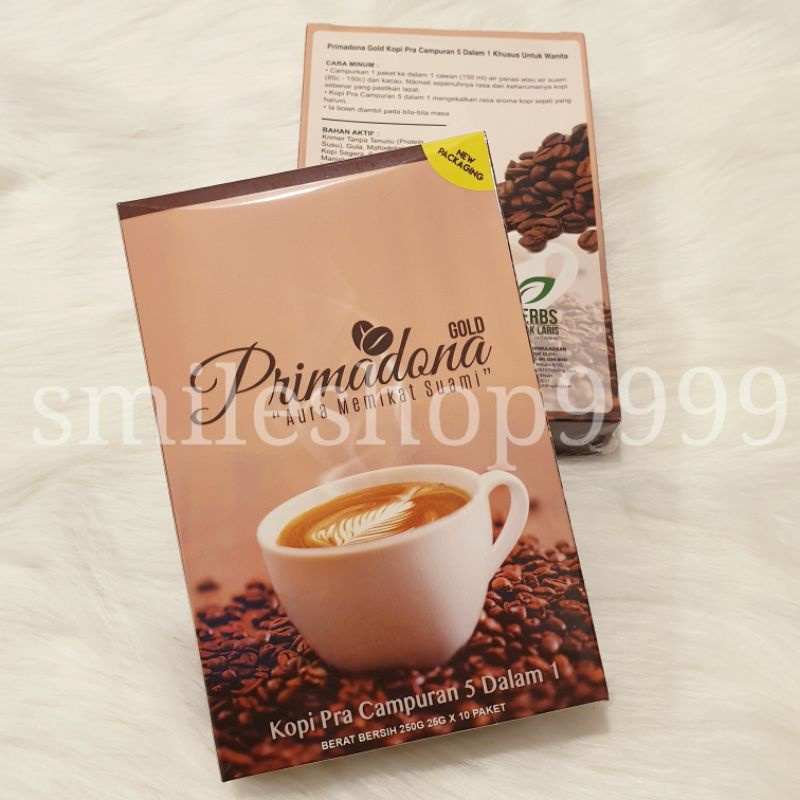 DHERBS KOPI PRIMADONA GOLD / KOPI PRA CAMPURAN 5 DALAM 1 - ORIGINAL ...