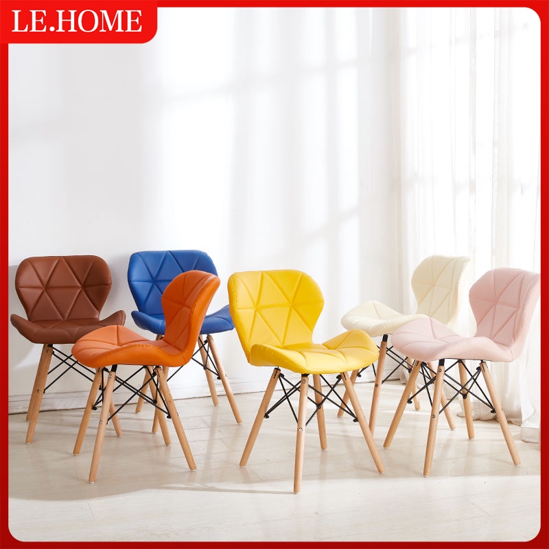 (READY STOCK)Dining Chair Creative Curvy Dining Chair Eames Chair with ...